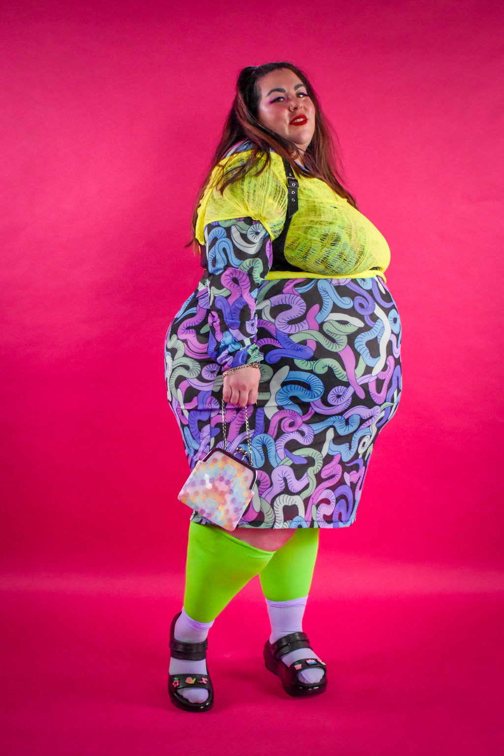 Snakes on a Babe Mesh Dress – Chub Rub Clothing