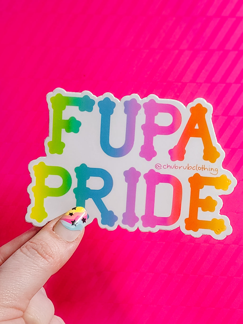 FUPA Pride Sticker – Chub Rub Clothing